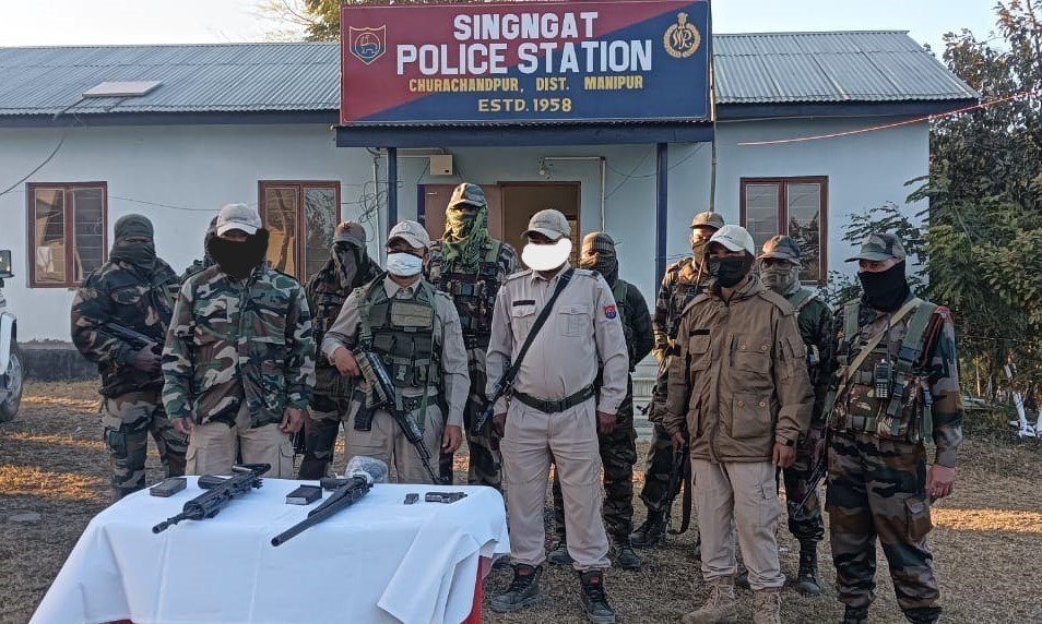 Manipur: Security Forces Seize Arms And Explosives In Churachandpur ...